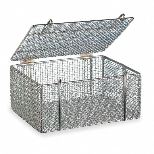 Wire Mesh Dipping Basket, Rectangular - Grainger