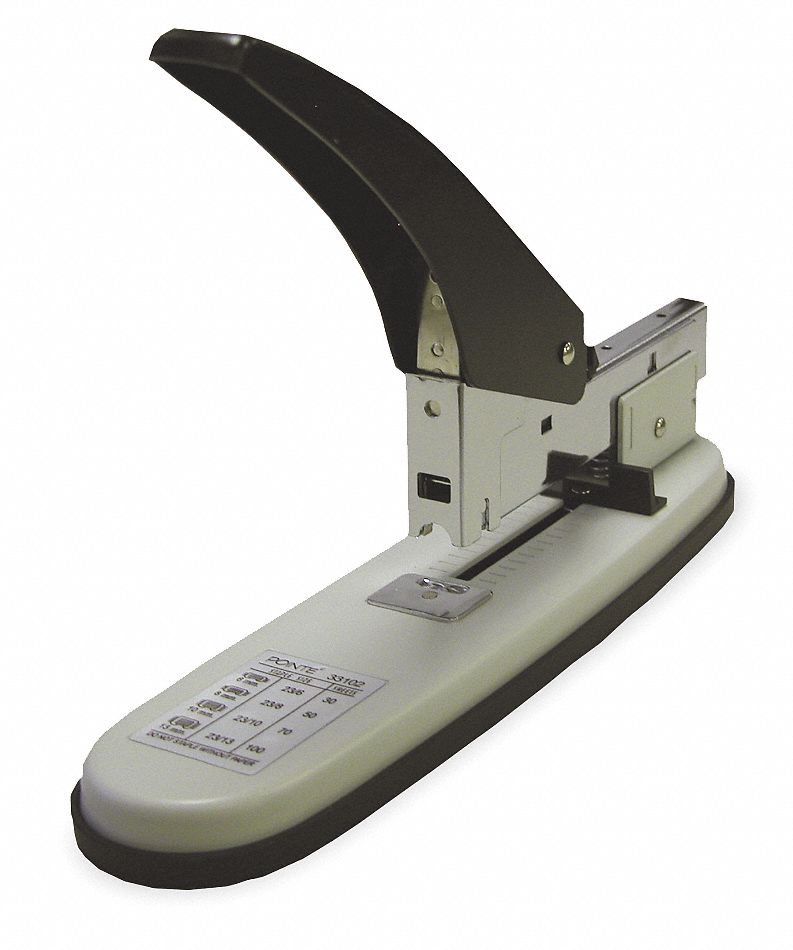 Stapler,100 Sheet,Black/Gray - Grainger