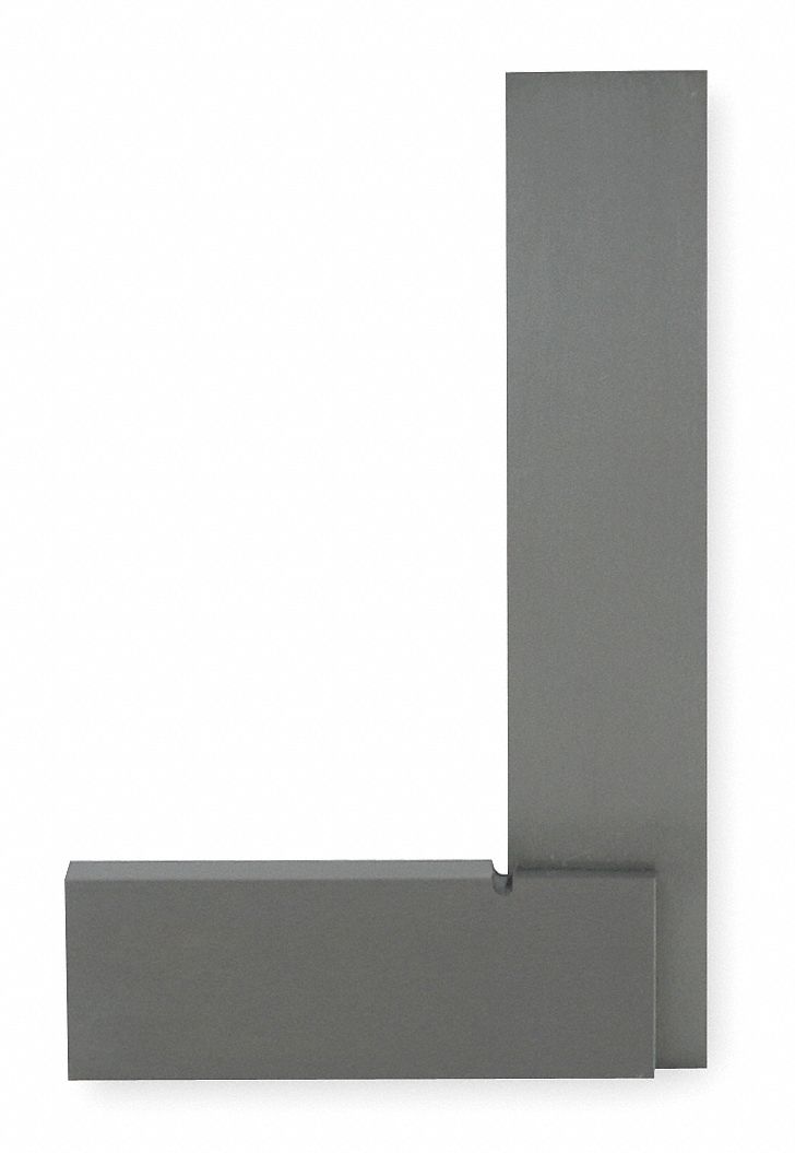 Precision Steel Square, Material Carbon Tool Steel, Squareness - Inch 0 ...