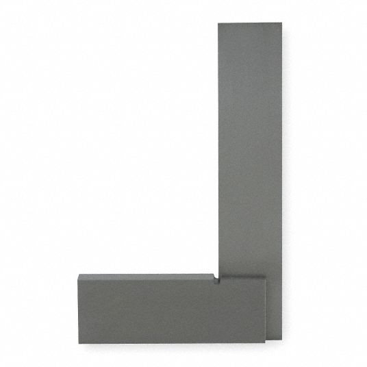 Precision Steel Square, Material Carbon Tool Steel, Squareness - Inch 0 ...