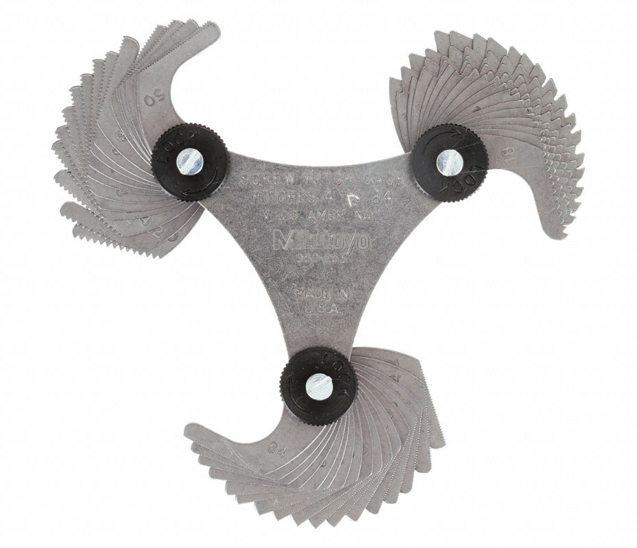 MITUTOYO Calibrador de Paso para Roscas V, Unificado, Nacional ...