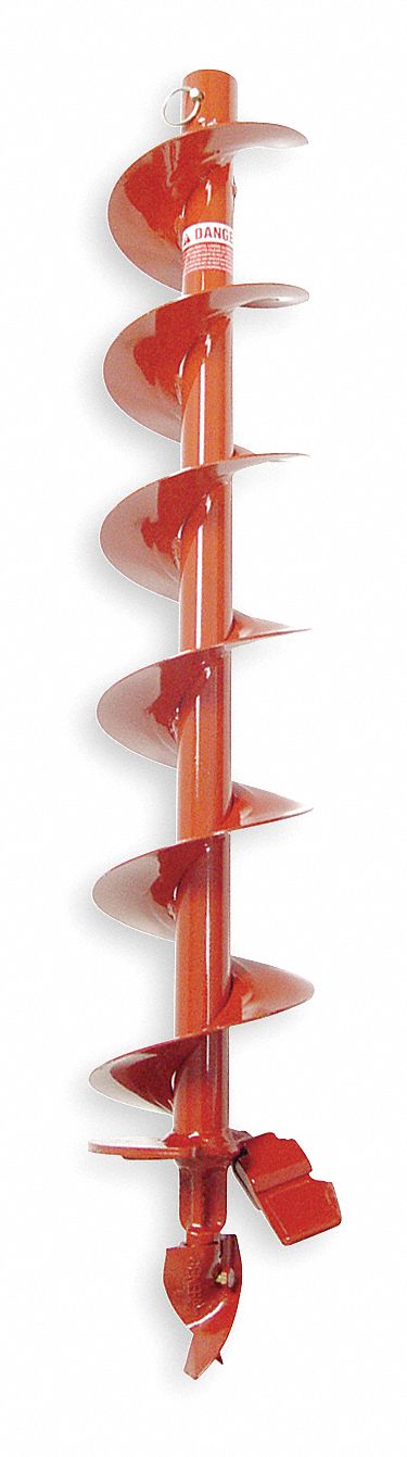 Heavy Duty Earth Auger,6 In Dia,30 In L - Grainger