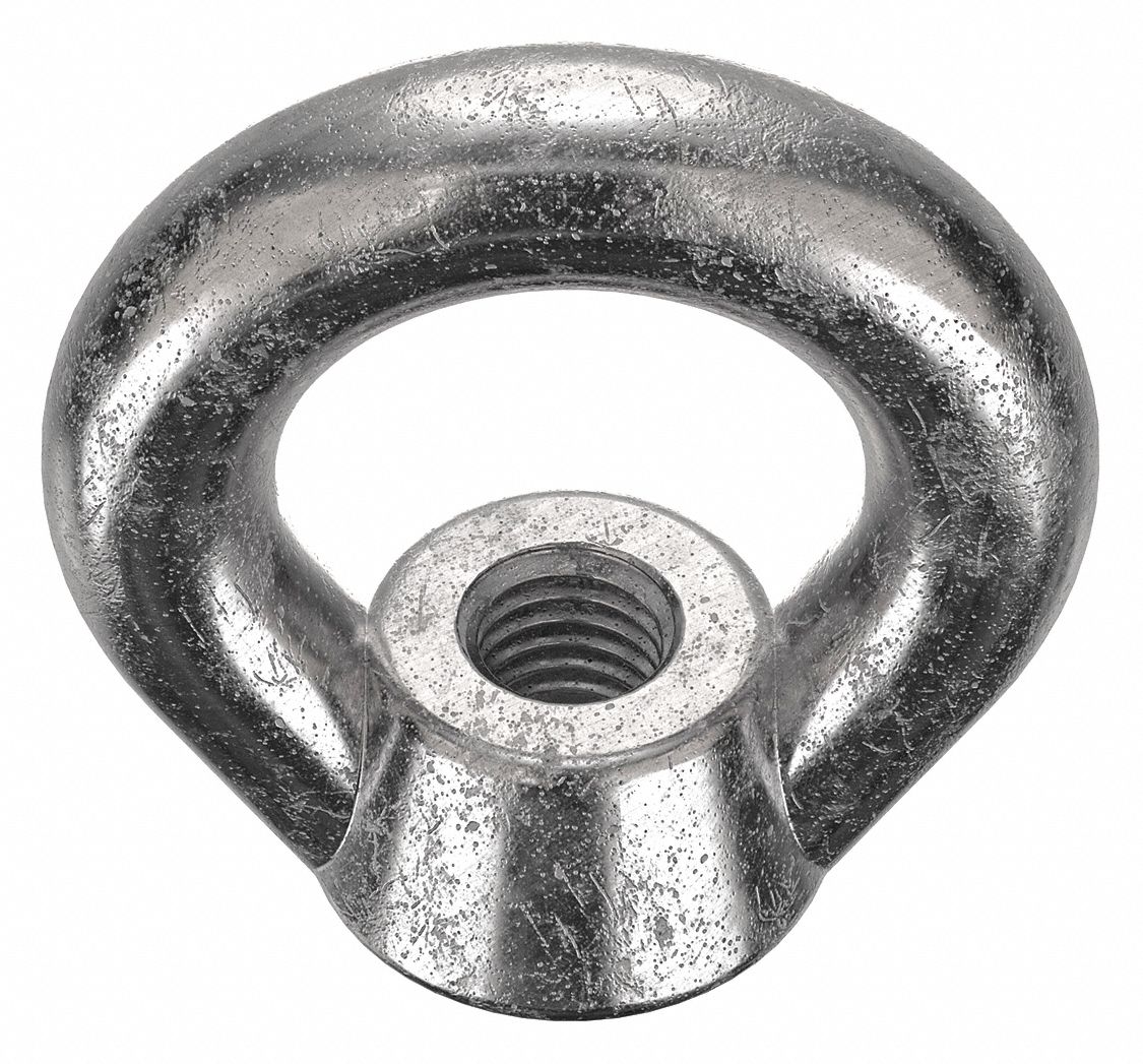 M10-1.50 Thread, Stainless Steel, Eye Nut - 1ZU42|RN582X10-001P2 - Grainger