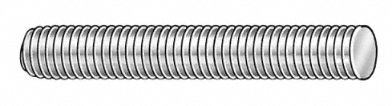 Fully Threaded Stud, PK 50 - Grainger