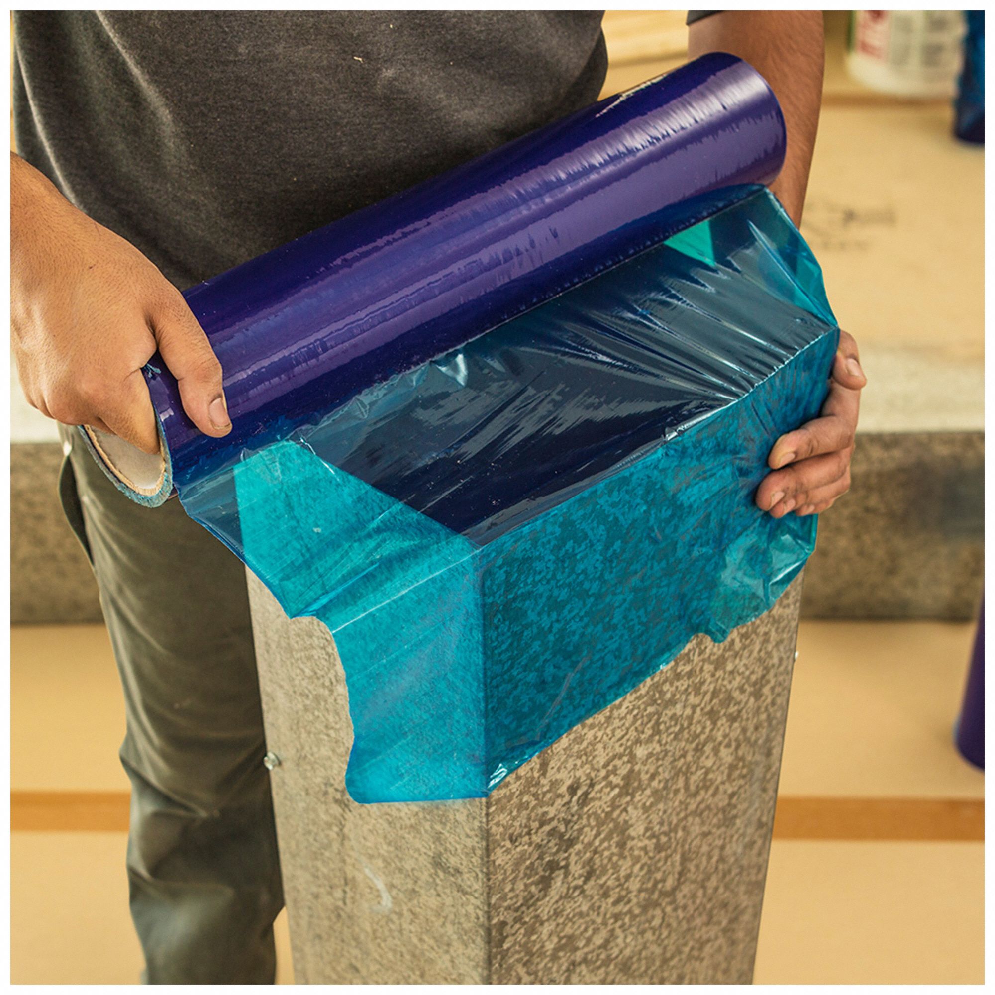 SURFACE SHIELDS Duct Protection Film: 3 mil Thick, 24 in Wd, 200 ft Lg ...