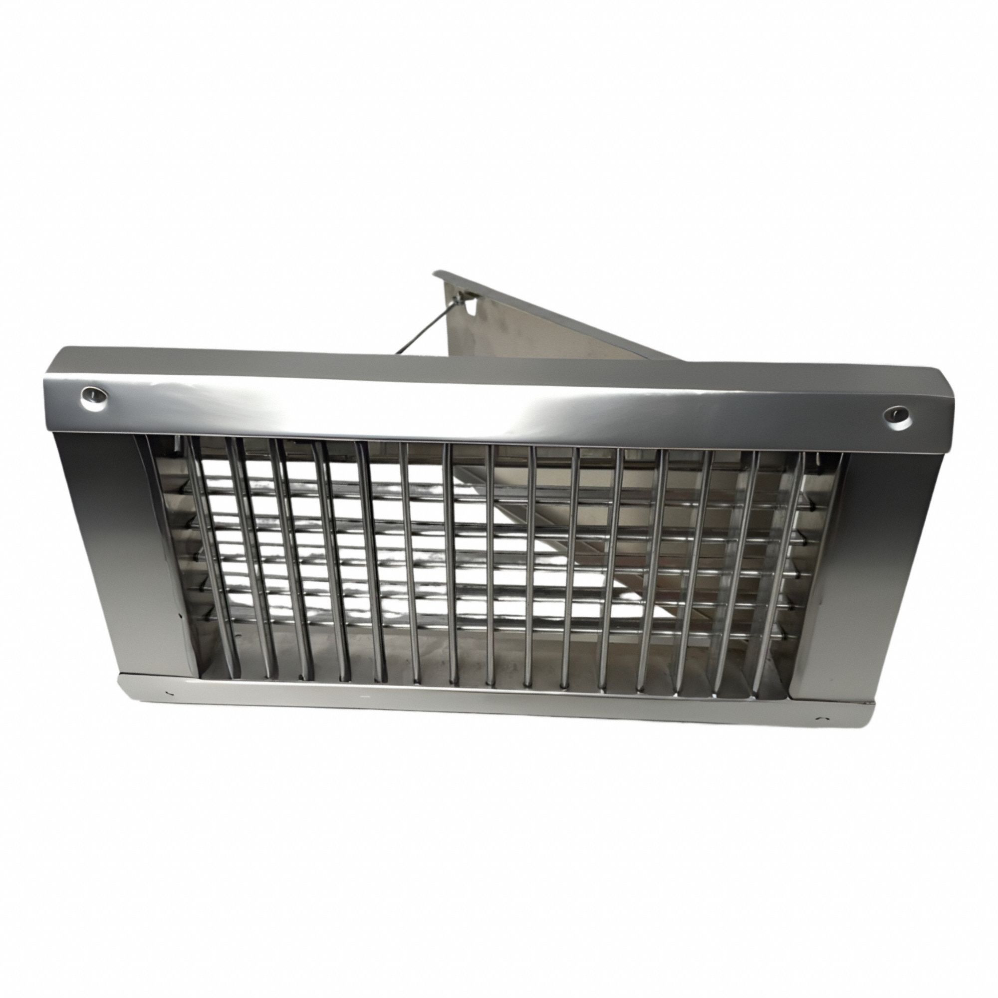 Louvered Grille, Silver, Grille - 401JC7|SP-14X3-M - Grainger