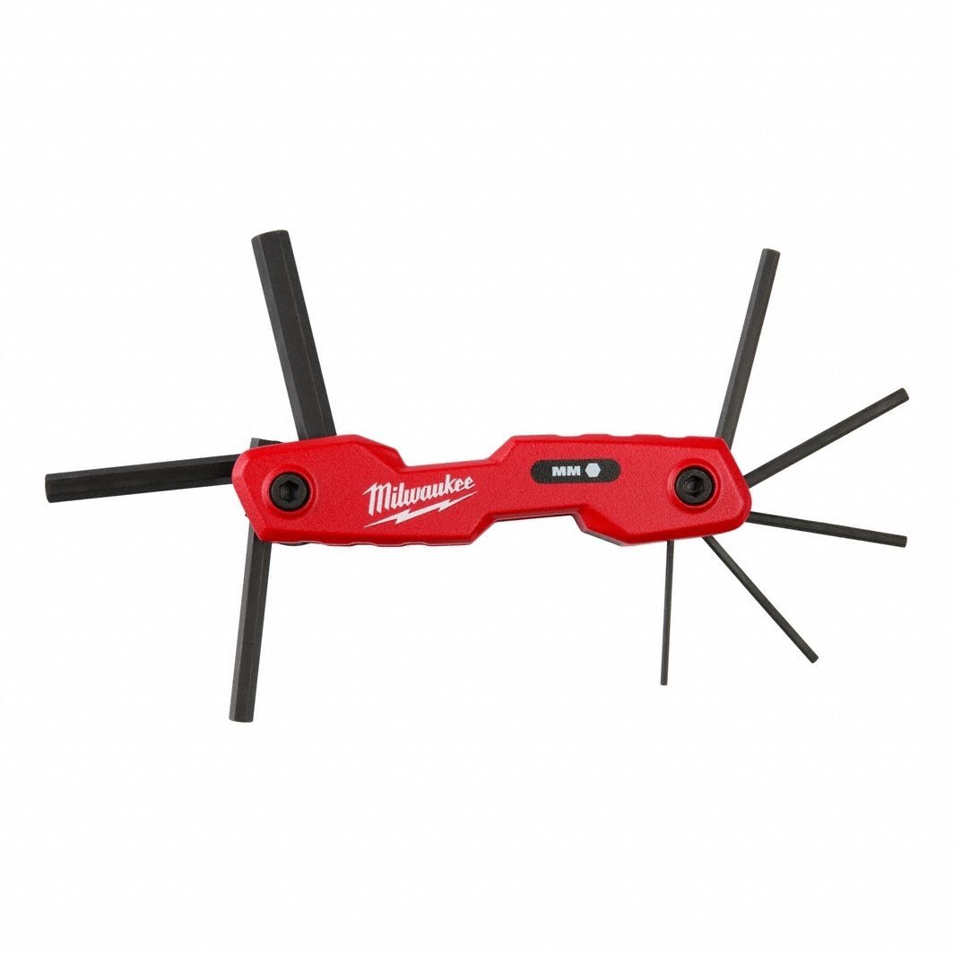 MILWAUKEE, 1 - 5 Pieces, Folding, Hex Key Set - 822CX1|48-22-2182 ...