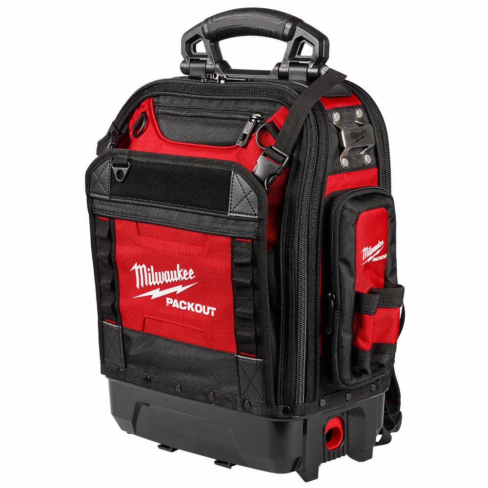 MILWAUKEE PACKOUT, 18 in W x 9 1/2 in D x 20 in H, Polyester, Tool ...