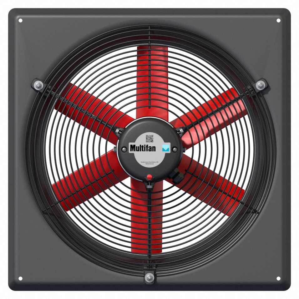 MULTIFAN Exhaust Fan: Direct Drive, 16 in Blade, 1/4 hp, 2,950 cfm ...
