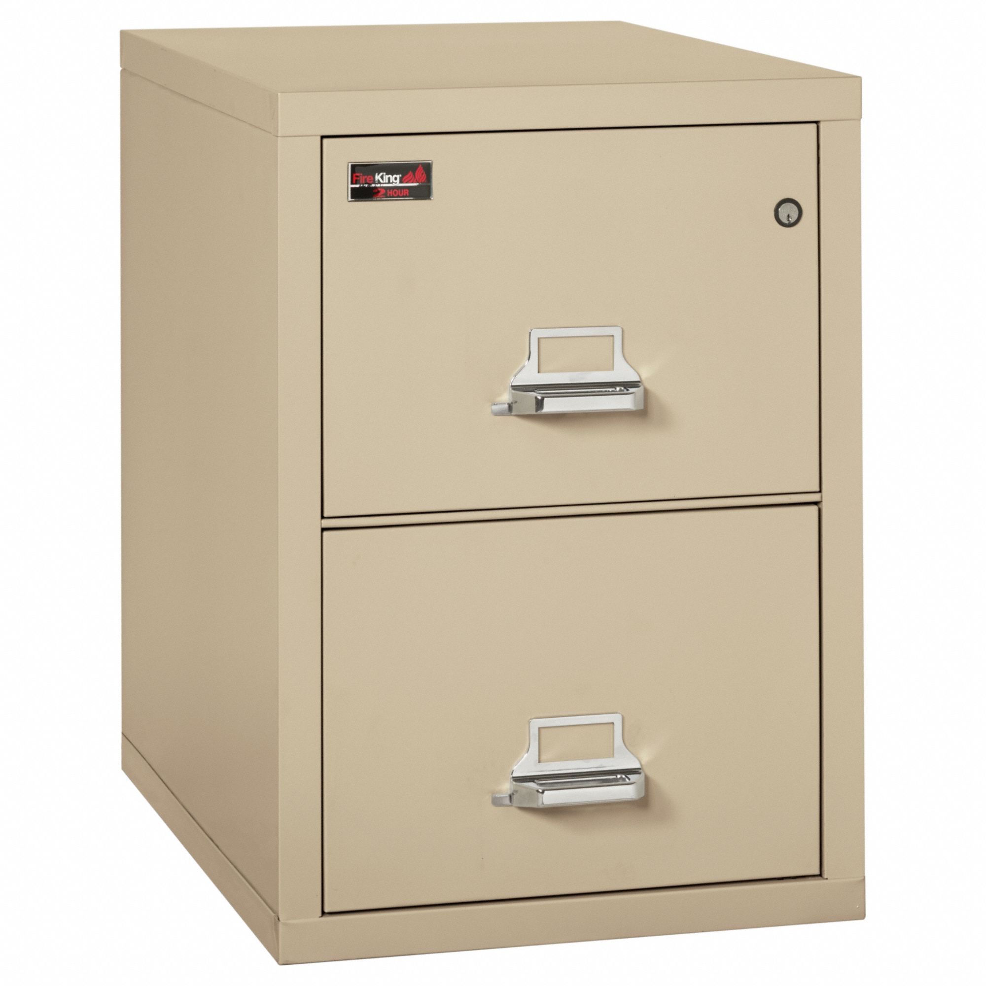 FIREKING, Parchment, 2 Drawers, Fire-Resistant Vertical File Cabinet ...