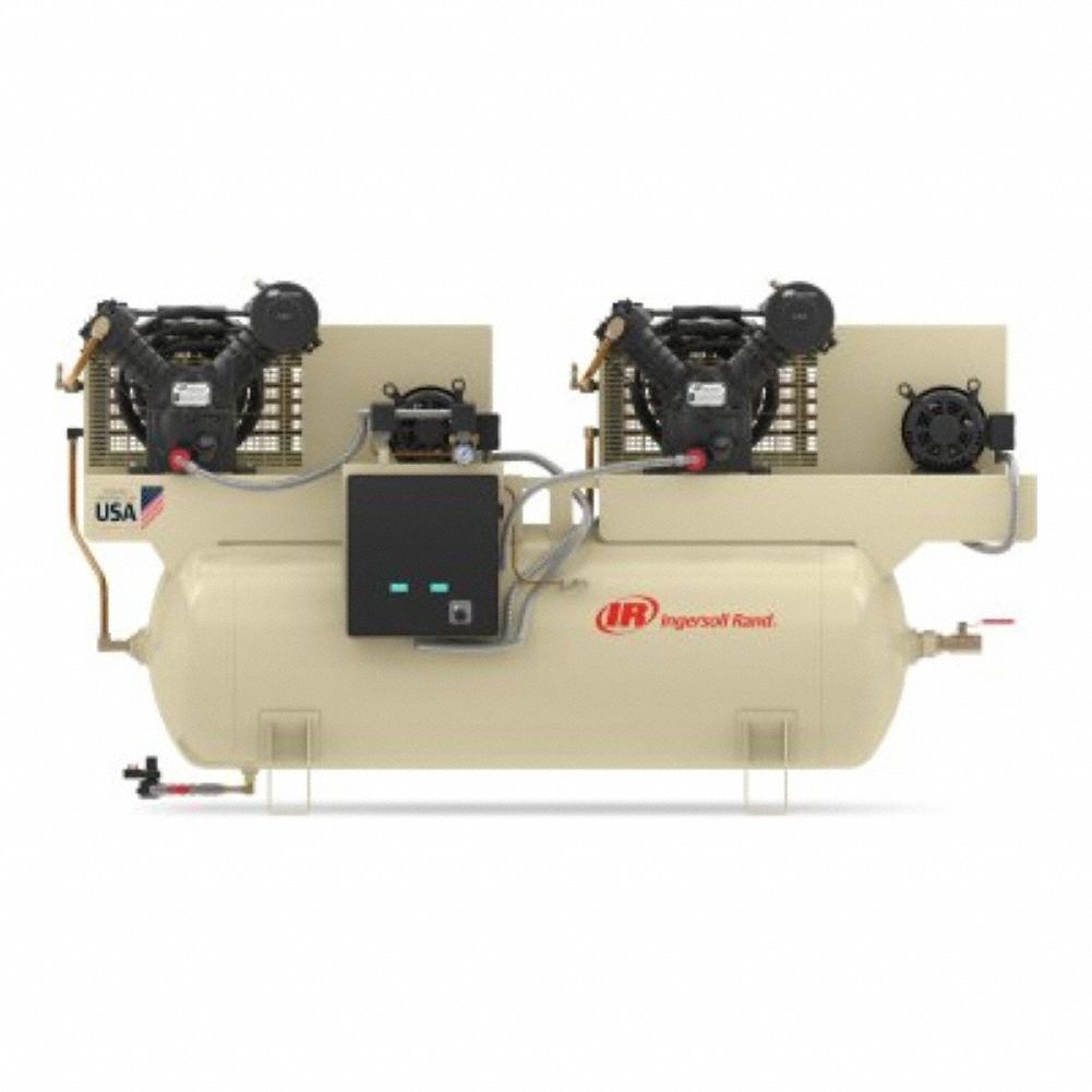 INGERSOLL RAND, 10 hp, 2 Stage, Duplex Compressor - 811NA3|2-2545E10-P ...