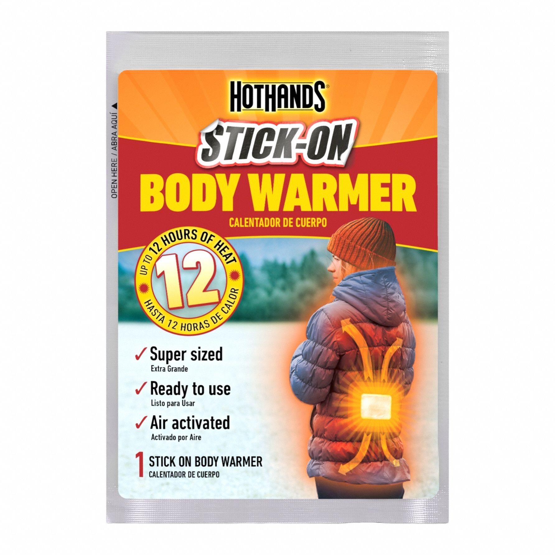 HOTHANDS, Body Warmer, Air-Activated, Body Warmer - 896F81|H163790 ...
