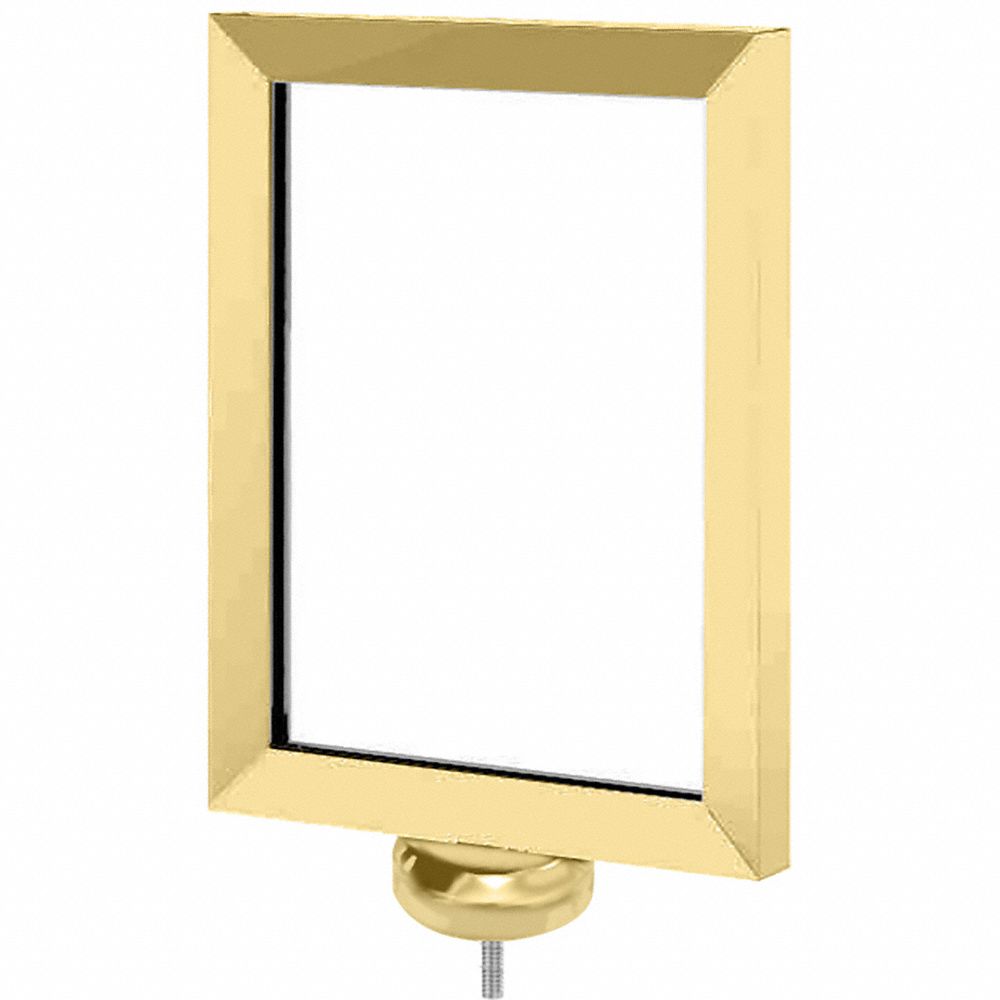 VISIONTRON, Brass, 8 1/2 in Overall Wd, Sign Frame - 879FX2|FR811HDPB2 ...