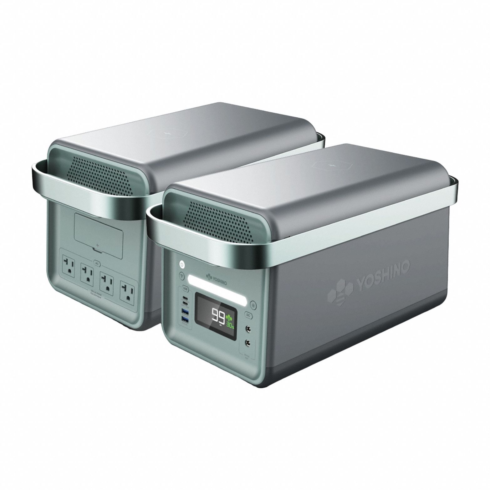 YOSHINO, 2,000 W Rated Watt, 3,000 W Surge Watt, Portable Power Station ...