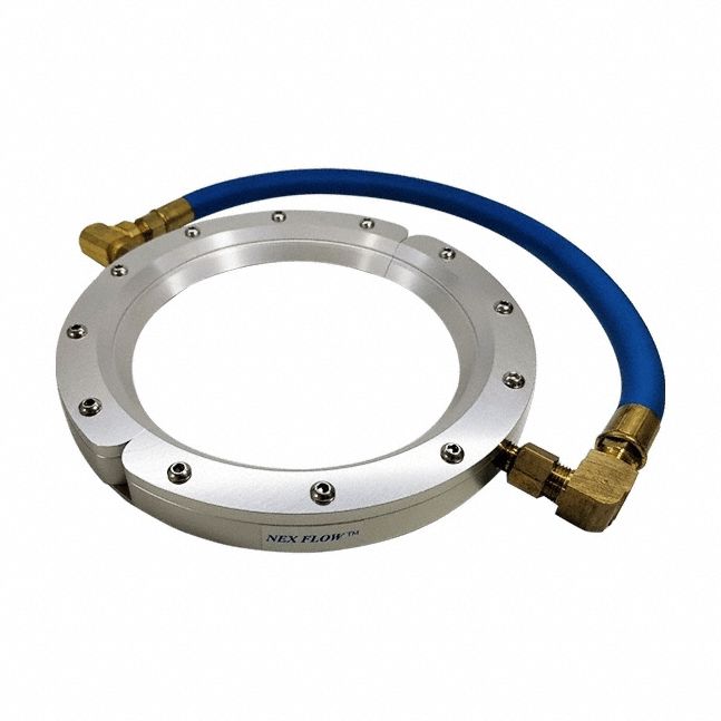 NEX FLOW, 7 in Throat Dia, 9 3/4 in Overall Ring Dia, Ring Blade air ...