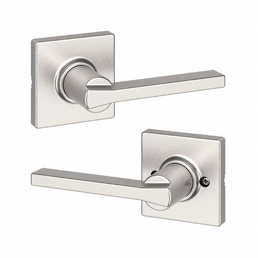KWIKSET, Passage Lever Locksets/Storeroom Lever Locksets, Nickel, Door ...