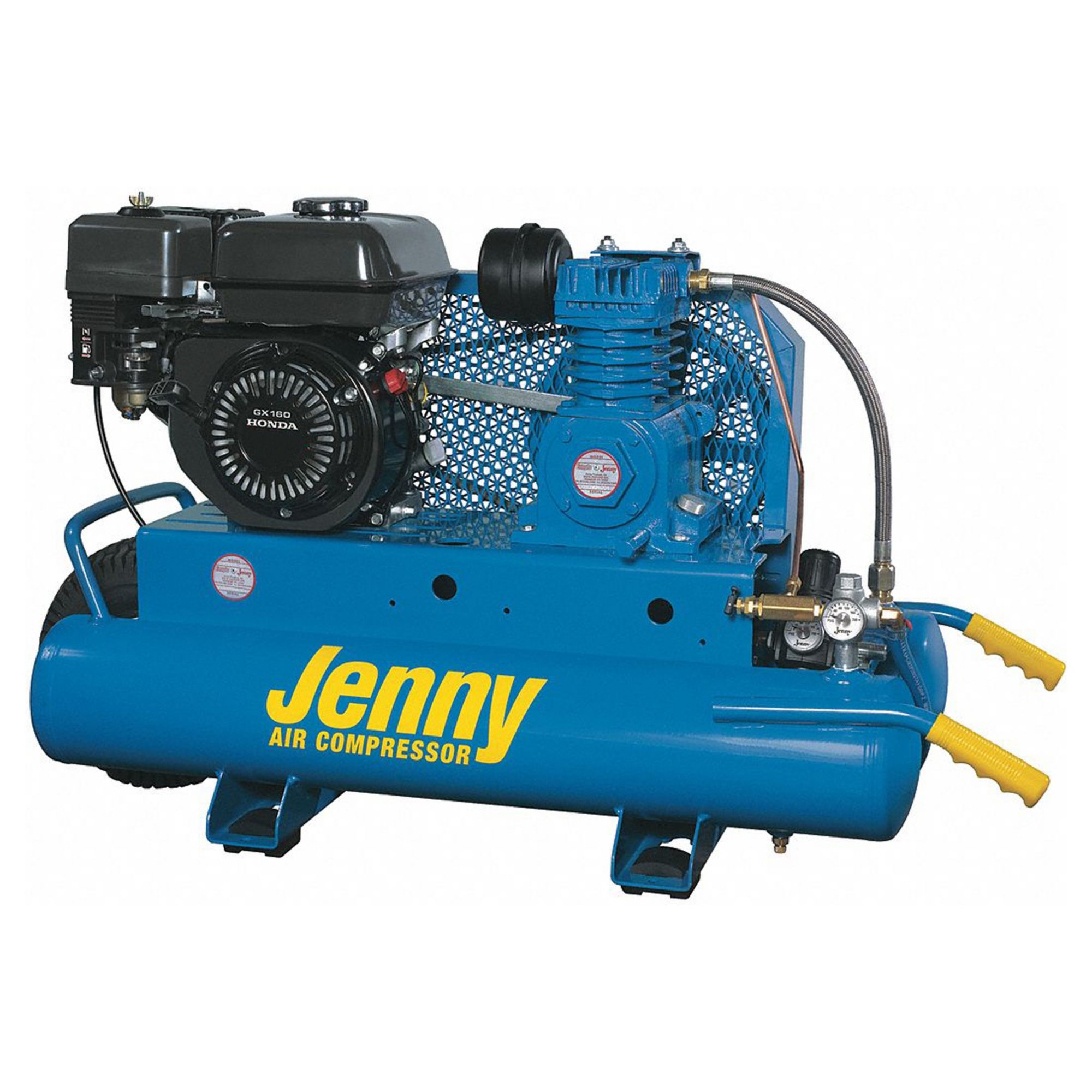 JENNY, 1 Stage, 6.5 hp Engine, Portable Gas Air Compressor - 54DH96 ...