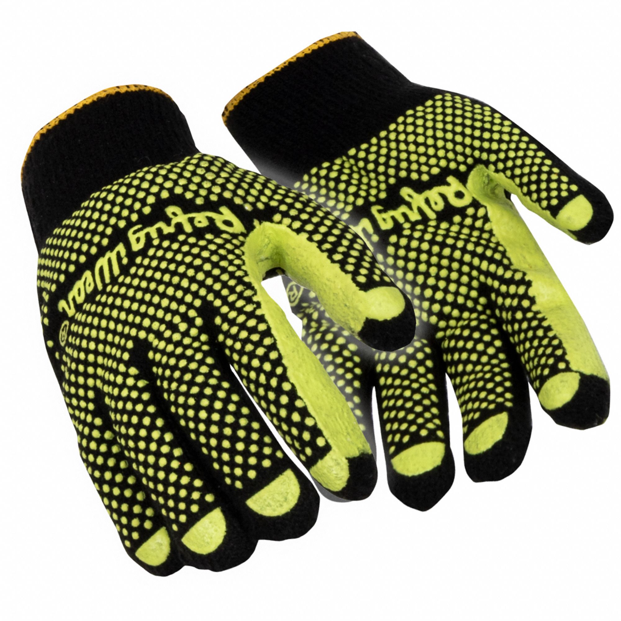 Brushed Double Dot Glove,26 cm L,PR - Grainger