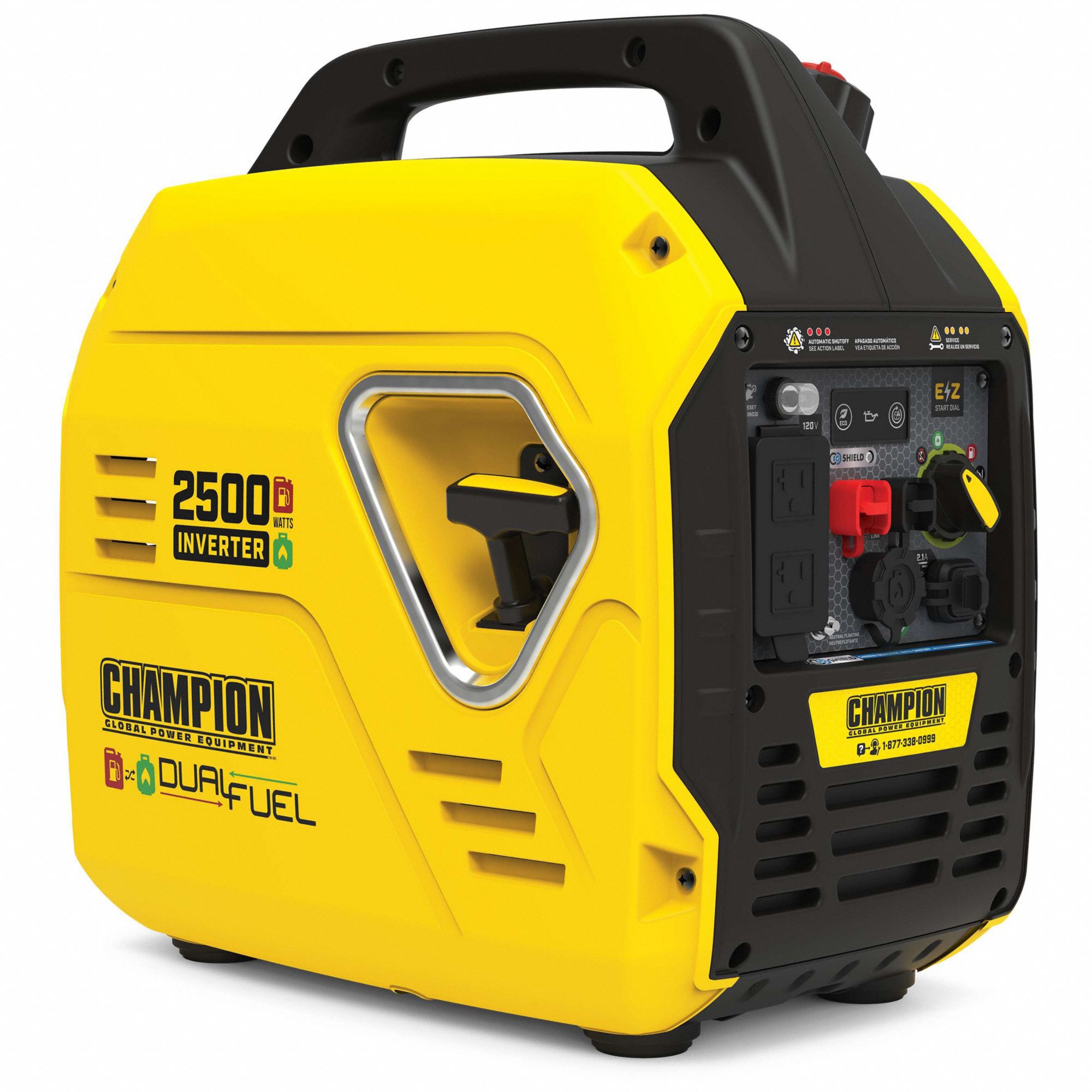 CHAMPION POWER EQUIPMENT, Inverter, Gasoline/Propane, Portable ...