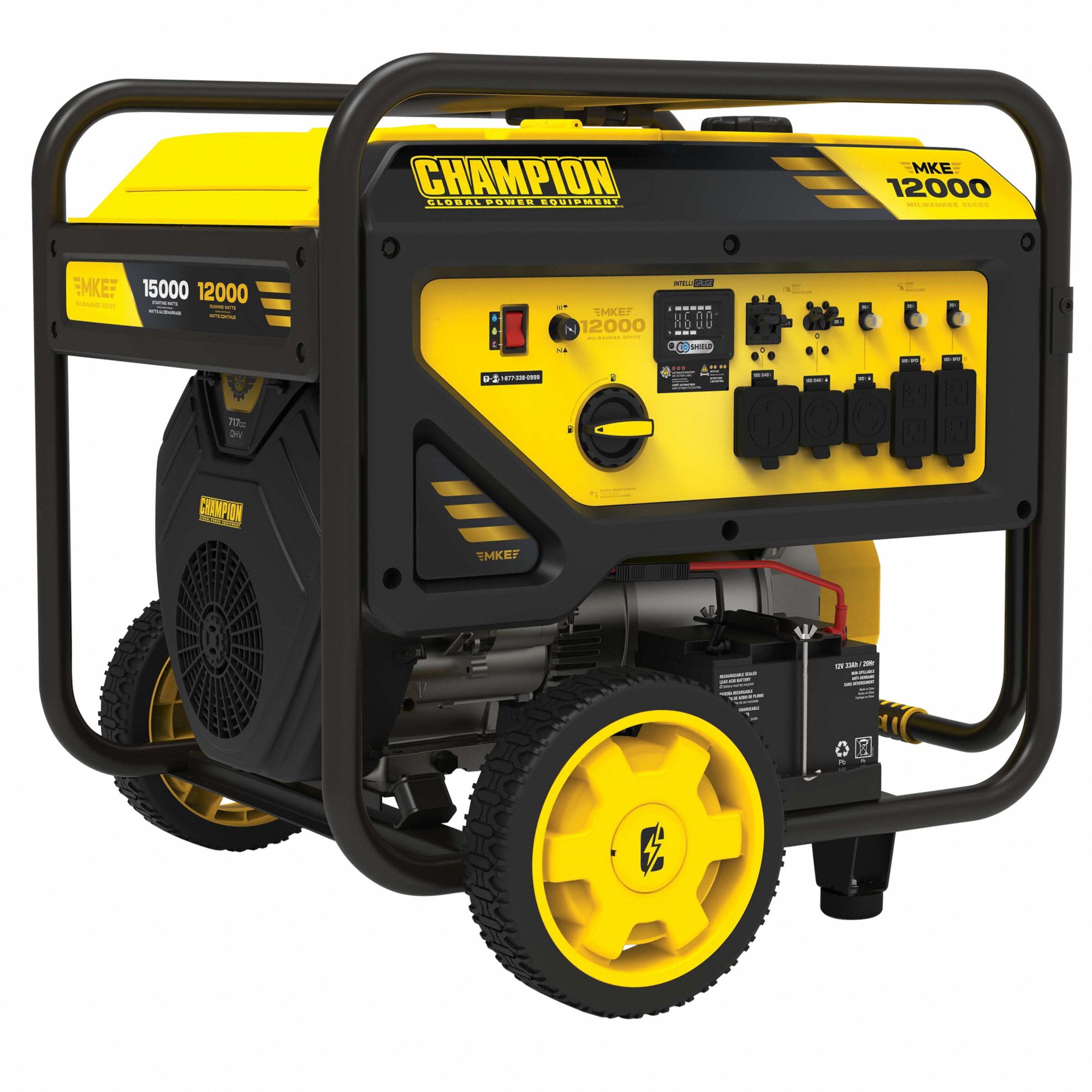 CHAMPION POWER EQUIPMENT, Conventional, Gasoline, Portable Generator ...