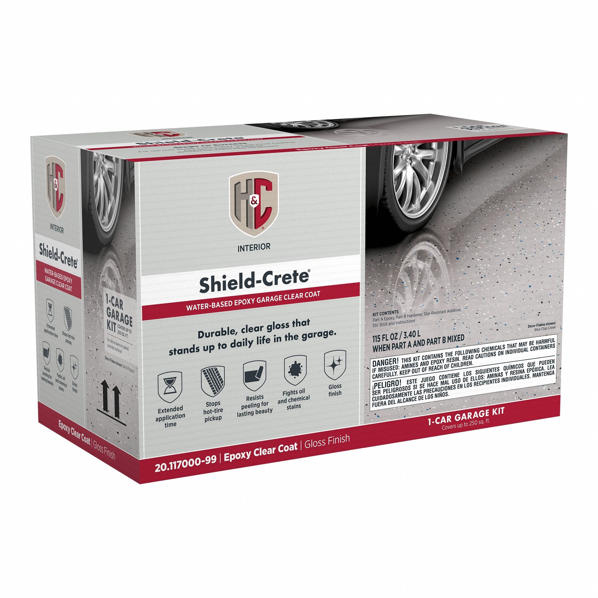H&C, SHIELD-CRETE® Water-Based Garage Floor Coating SHIELD-CRETE ...