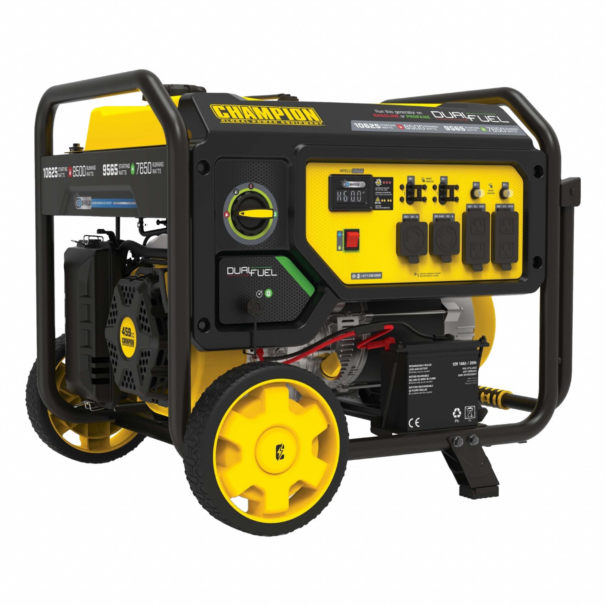 CHAMPION POWER EQUIPMENT, Conventional, Gasoline/Propane, Portable ...