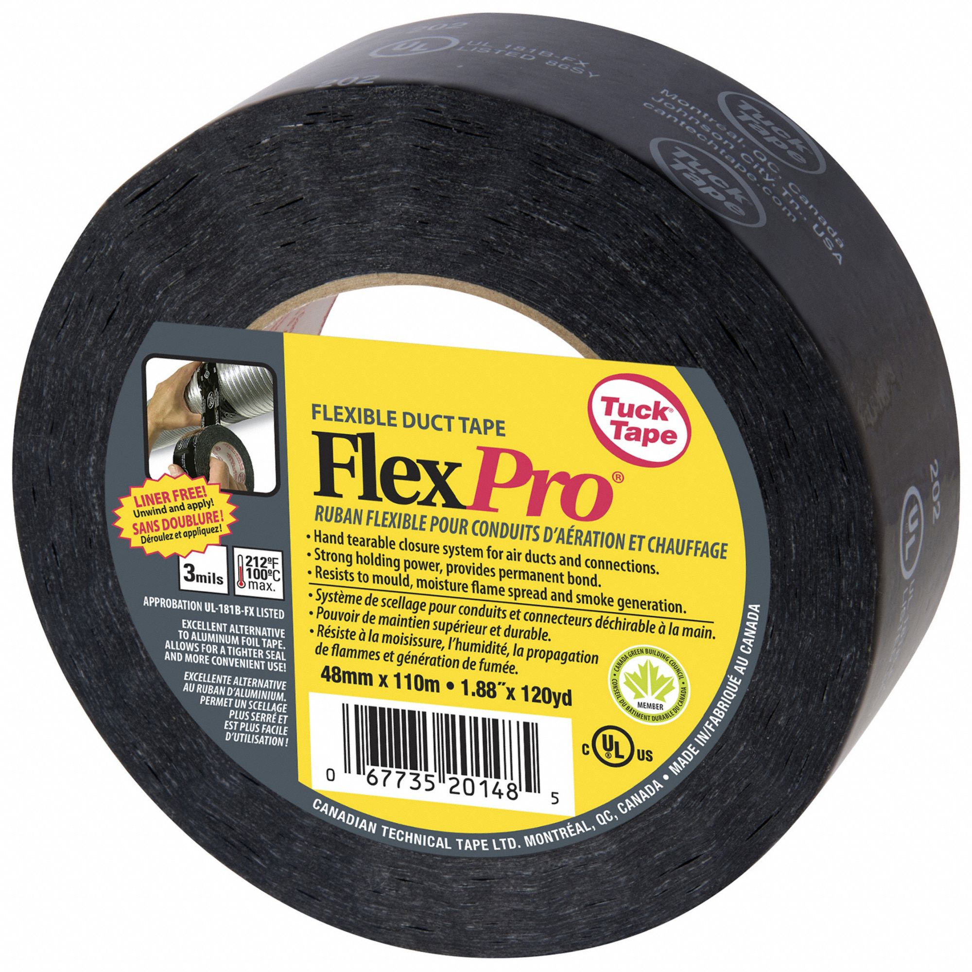 CANTECH, Flexpro Flexible Duct Tape UL-181B-FX - 801T03|2022148110 ...