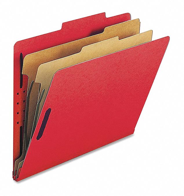 8 1/2 in Ht, 11 in Wd, Classification File Folders - 203R35|NATSP17206 ...