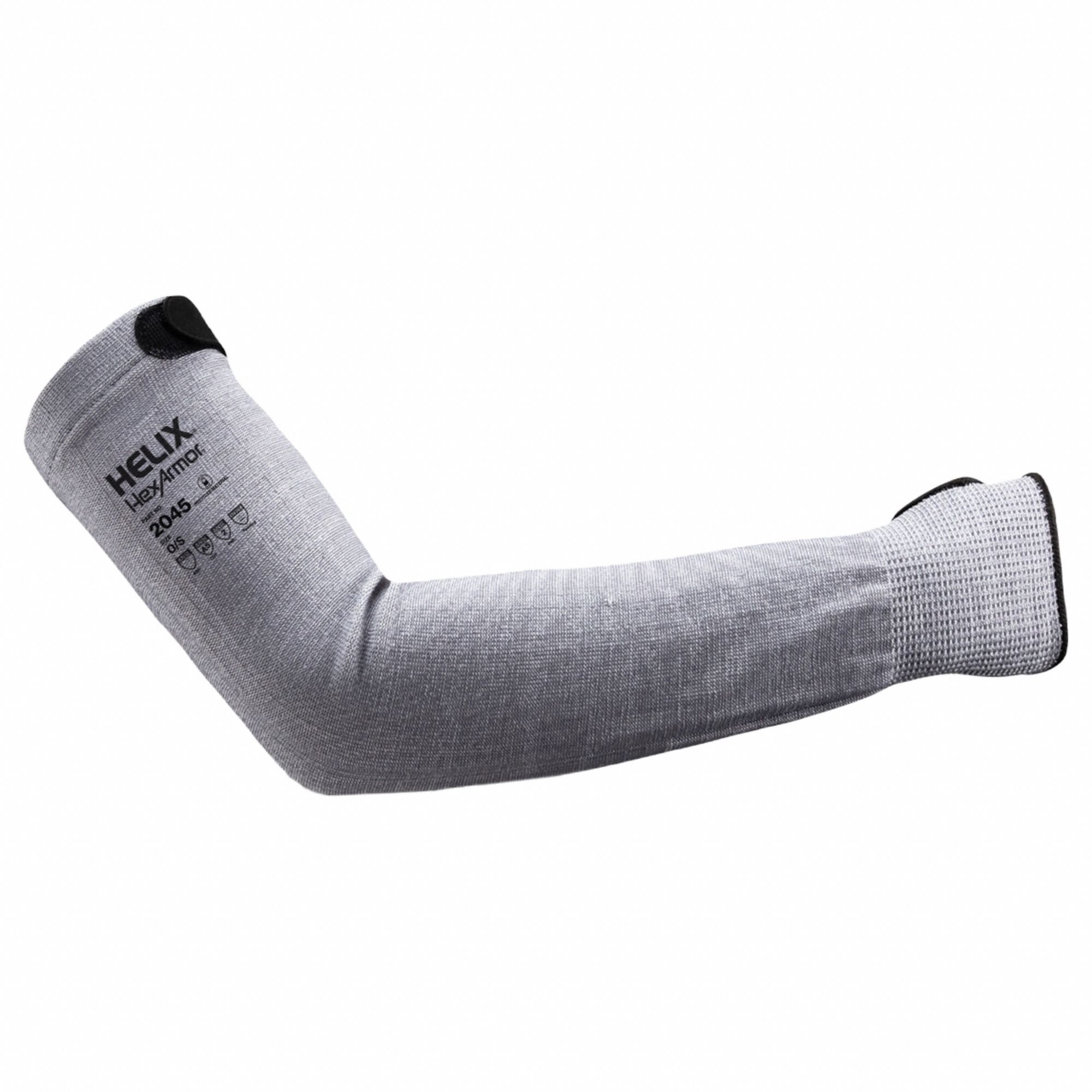 HEXARMOR, ANSI/ISEA Cut Level A5, Gray, Knit Sleeve - 821M51|2045 - Grainger