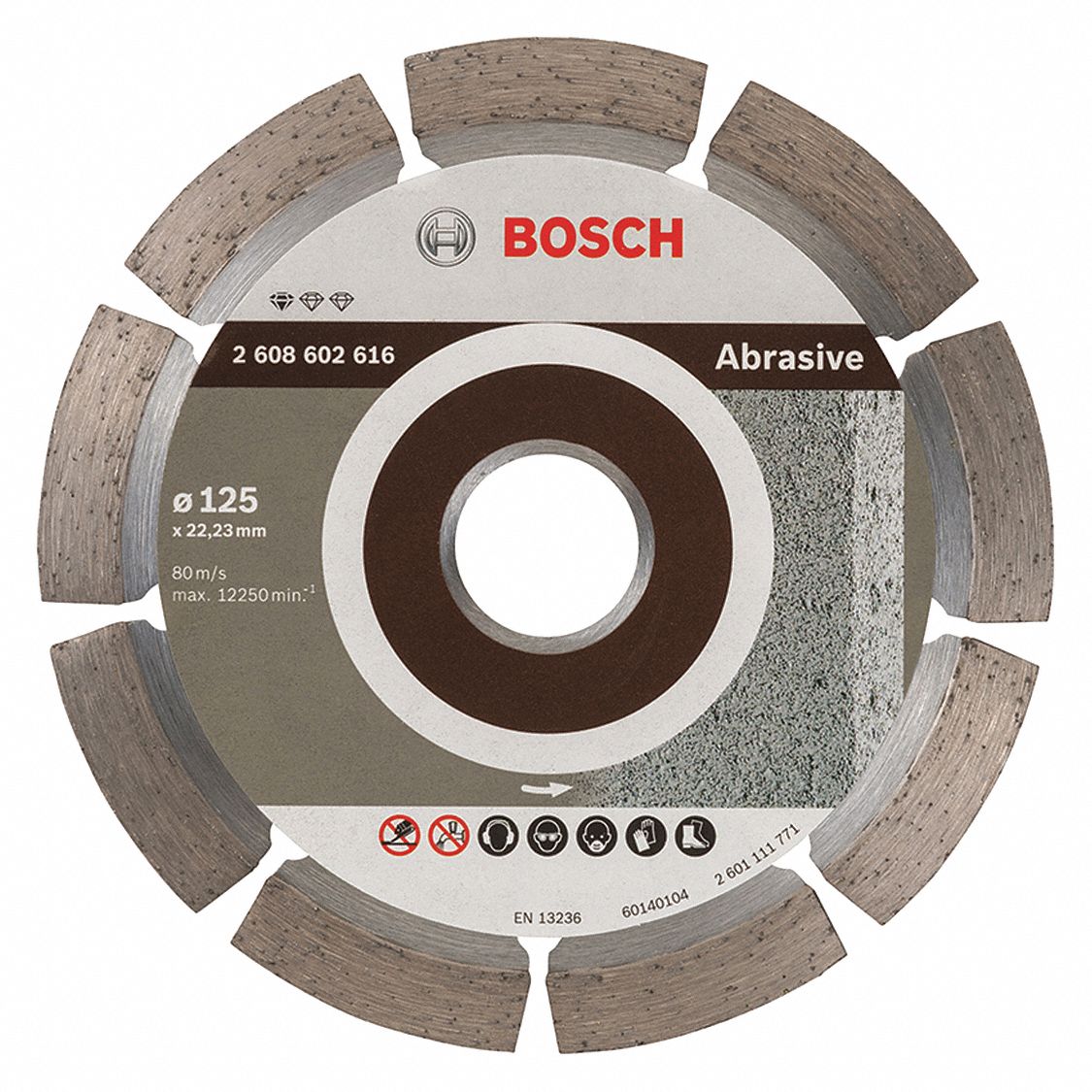 BOSCH Disco de Diamante para Corte, Diám. de la Hoja de 5", Tipo de Corte Diamantado, Tipo de ...