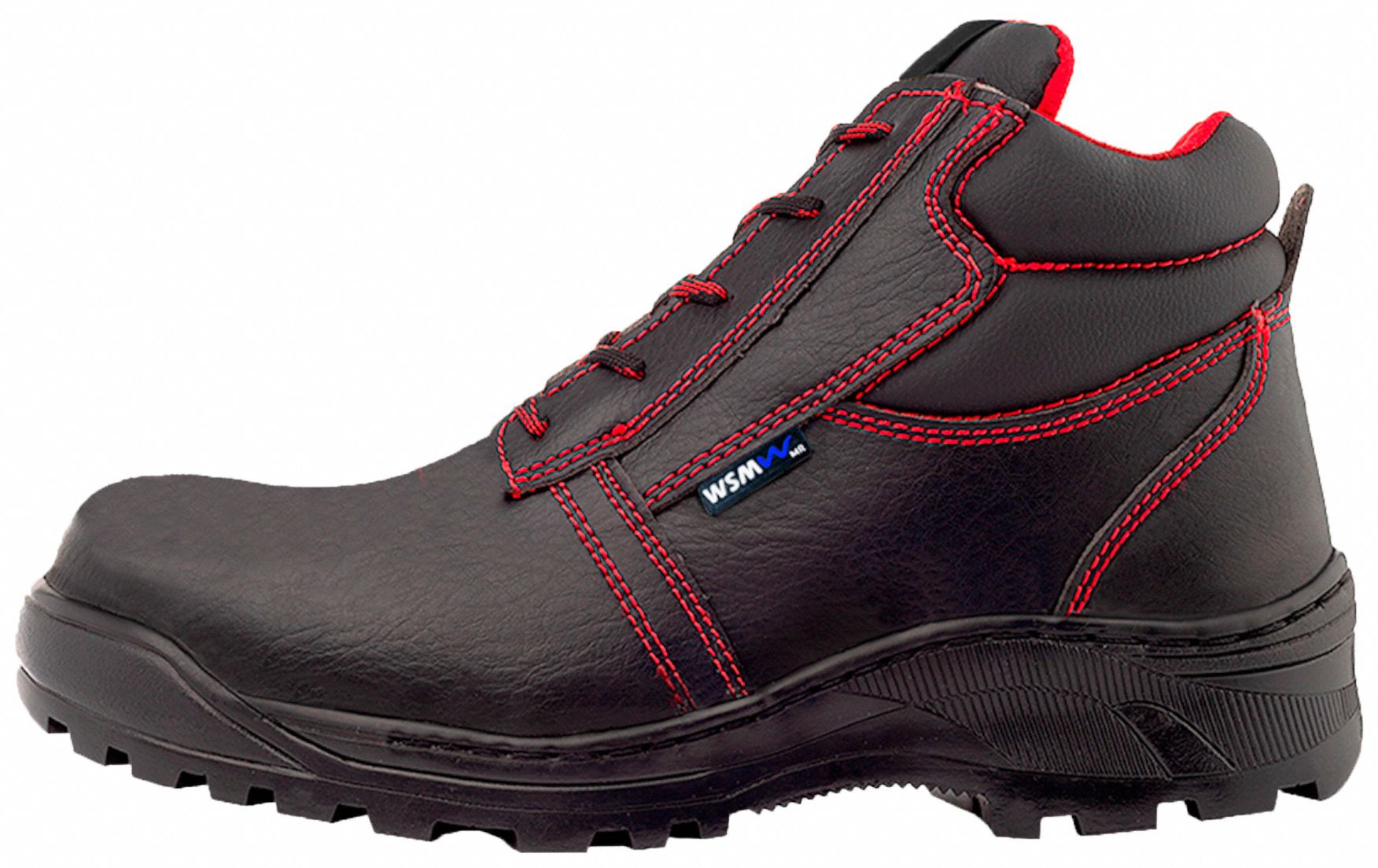 WSM Botines de Seguridad con puntera de Plástico Dieléctrico Negro ...