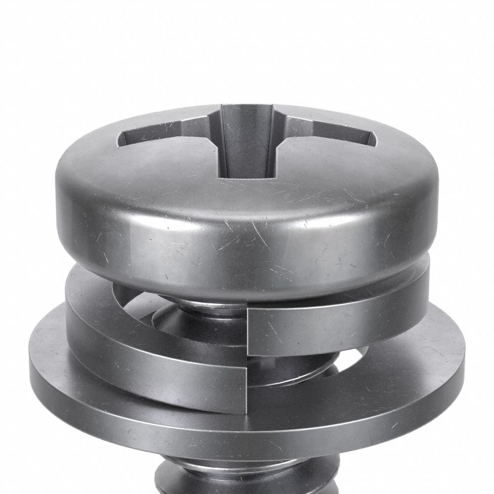 Flat/Split Lock, #8-32 Thread Size, SEMS Screw - 849AV8|1-PPX-8C-37 ...