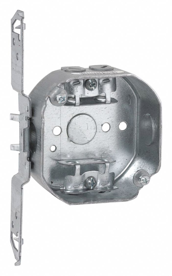 RACO, 155, Oct Box,1-1/2 Dp,Ts-Brkt,Mc-Clmp 4" - 206C04|155 - Grainger