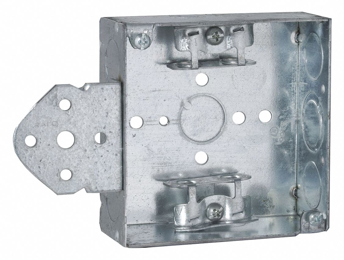 Box,4 SQ,1-1/2 Deep,B-Brkt Mc-Clamp - Grainger