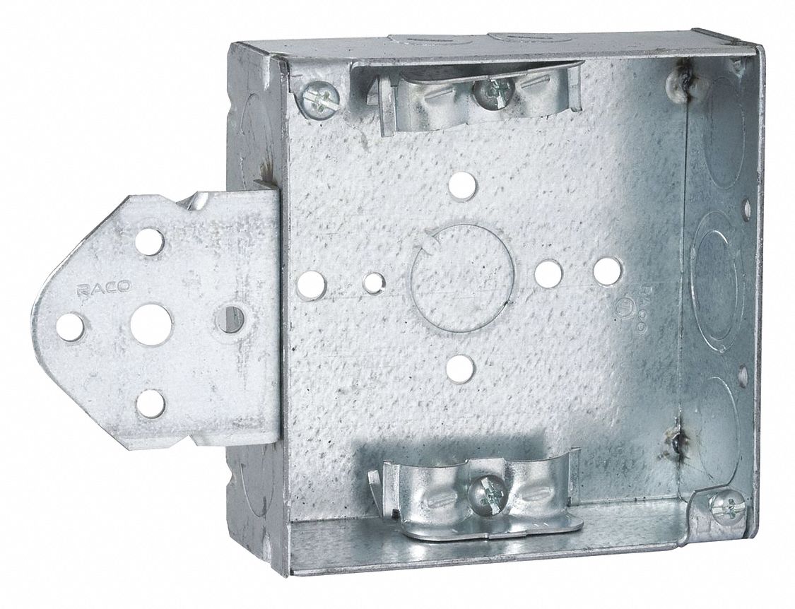 Box,4 SQ,1-1/2 Deep,B-Brkt Nm-Clamp - Grainger