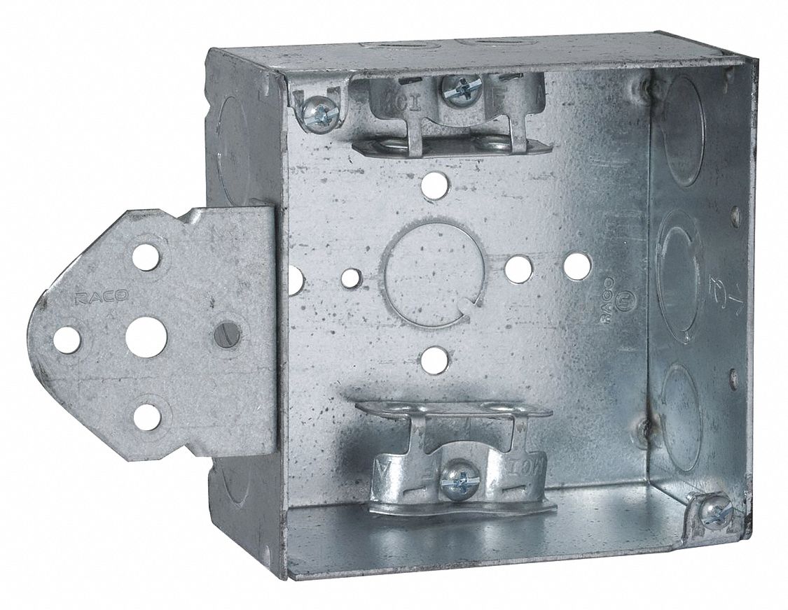 Box,4 SQ,2-1/8 Deep,B-Brkt Mc-Clamps - Grainger