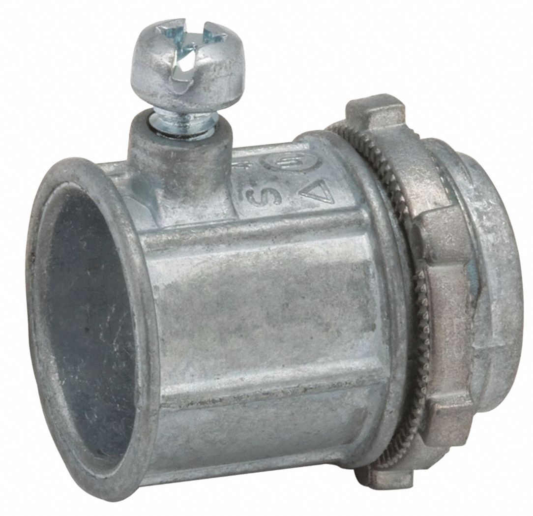 Zinc, 4 in Trade Size, Set Screw Conduit Connector - 206G55|2646 - Grainger