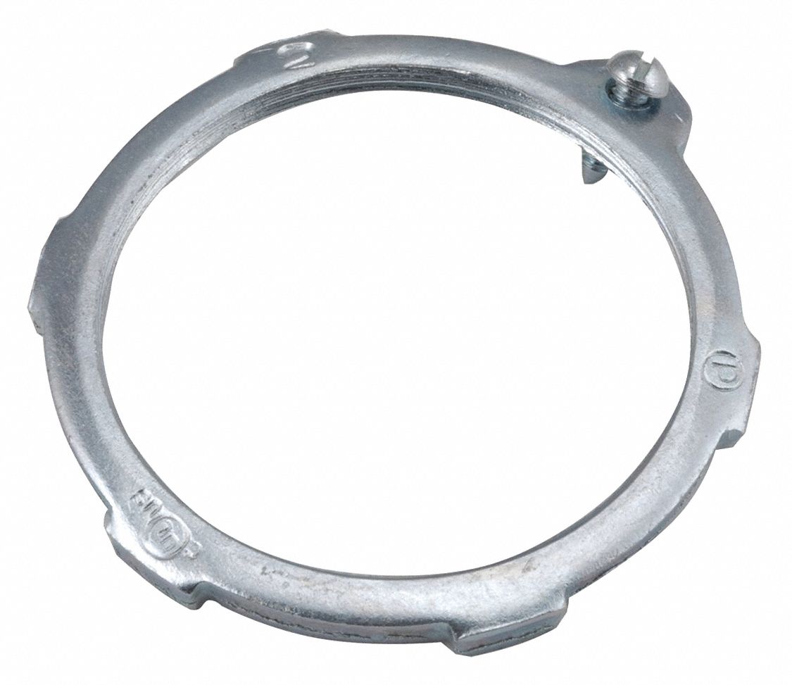 3 In Trade Size Steel Grounding LockNut For Threaded RMC IMC 35U132