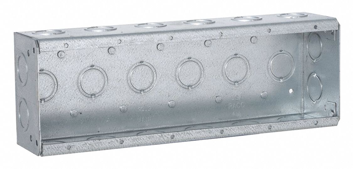 RACO, 960, Masonry Box,2-1/2 D,1/2-3/4 Ko,6 Gang - 206F32|960 - Grainger