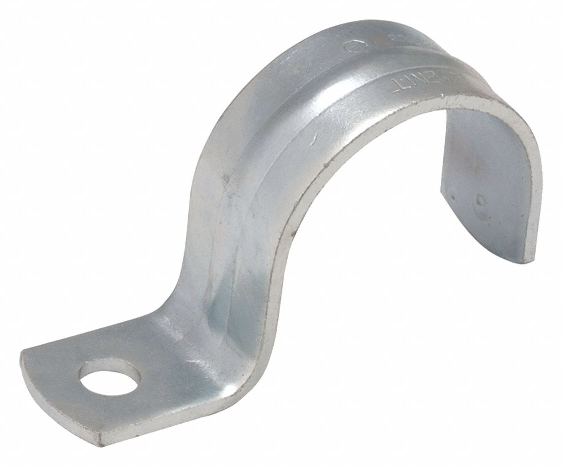 2 in Trade Size, Steel, Conduit & Pipe Strap Clamp, One-Hole - 206F94 ...