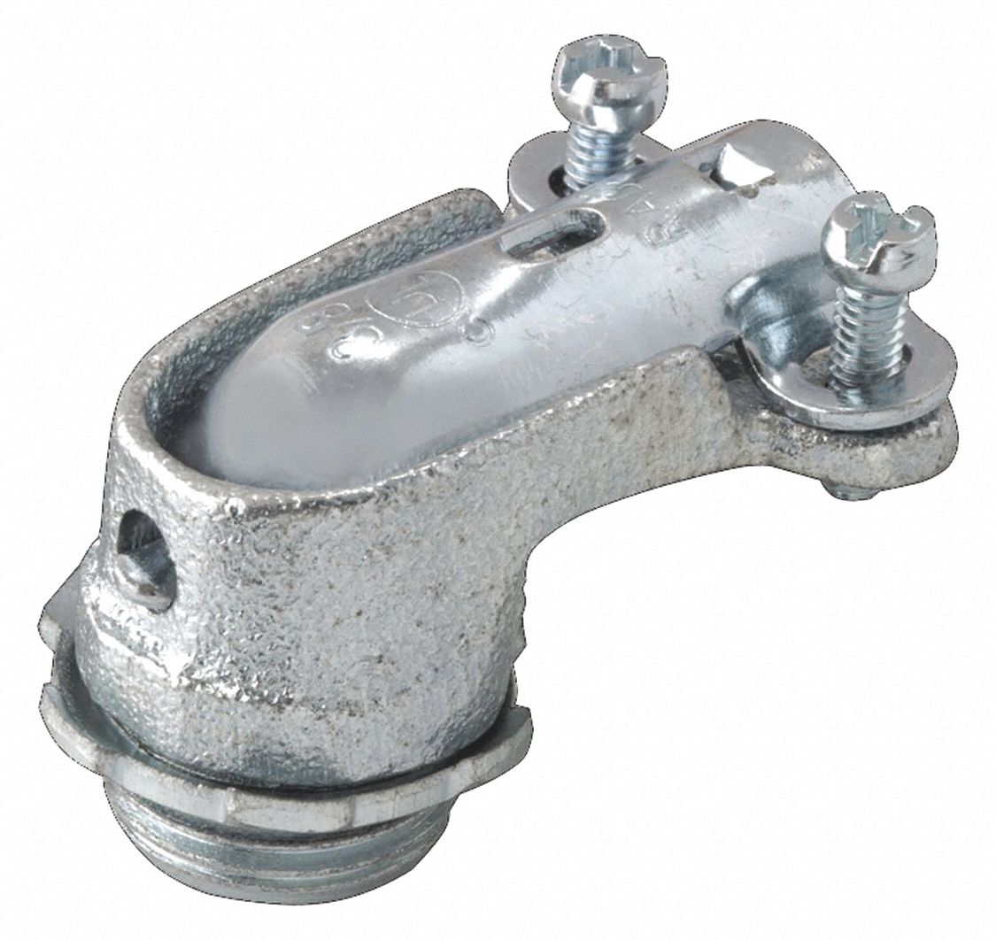 Iron, 3/4 in Trade Size, Squeeze Elbow Connector - 206G14|2203 - Grainger