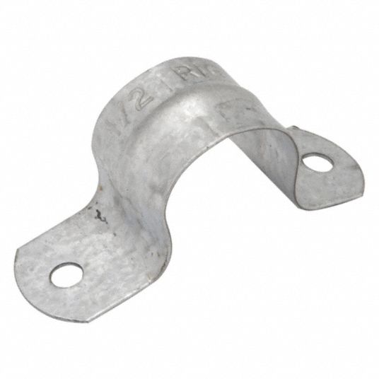 RACO Conduit & Pipe Strap Clamp, Two-Hole: 3/4 in Trade Size, Steel ...