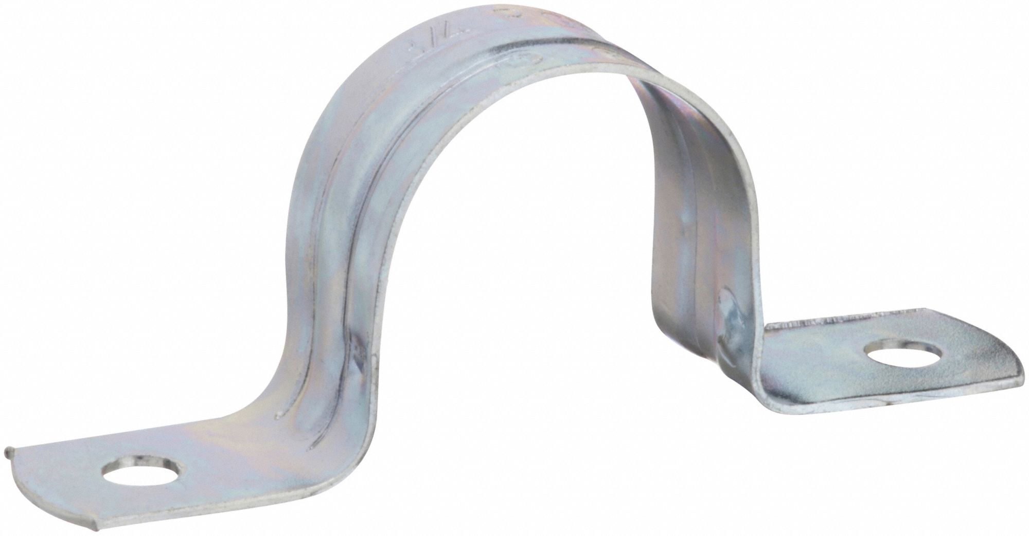 3/4 in Trade Size, Steel, Conduit & Pipe Strap Clamp, Two-Hole - 206G26 ...