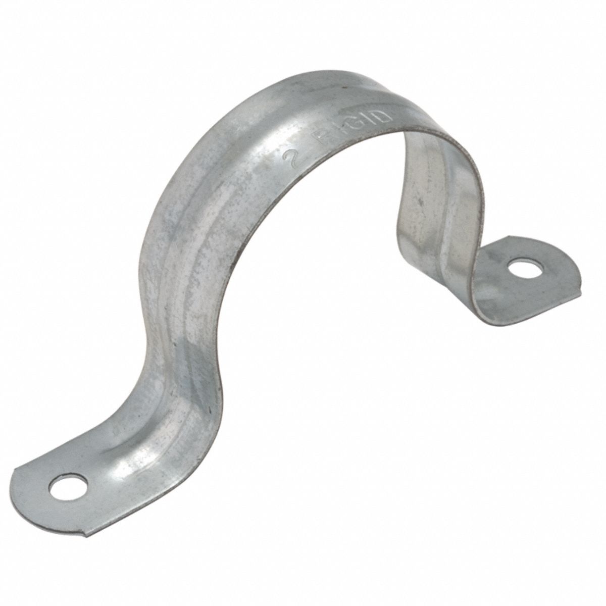 RACO Conduit & Pipe Strap Clamp, Two-Hole: 2 in Trade Size, Steel, IMC ...