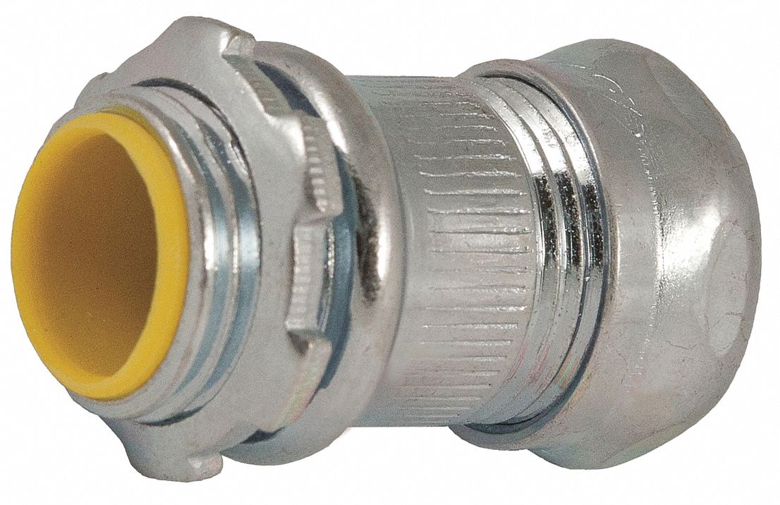Steel, 4 in Trade Size, Compression Conduit Connector - 206G88|2966 ...