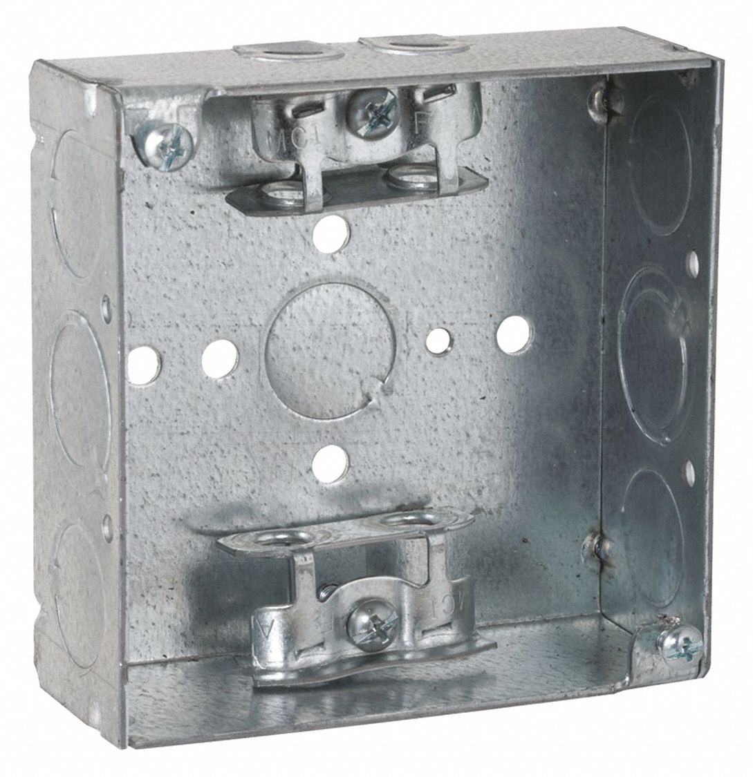Box,4 SQ,1-1/2 Deep,Mc-Clamp 1/2-3/4 - Grainger