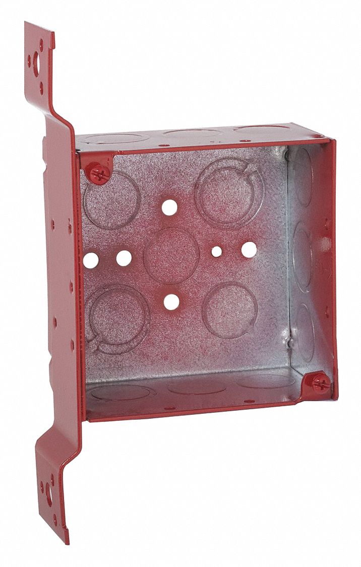 RACO, 911-4, Box,4 SQ 2-1/8 Dp,Fm-Bkt 1/2-3/4 Tko - 206L26|911-4 - Grainger