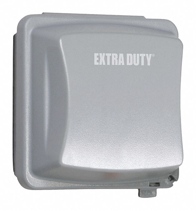 While-In-Use Covers,Gray,2-Gang,2-3/4" - Grainger