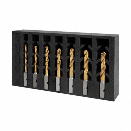 VERSADRIVE, 7 Pc, 3/16" to 1/2", Drill Bit Set - 893GC0|209013-SET3 ...