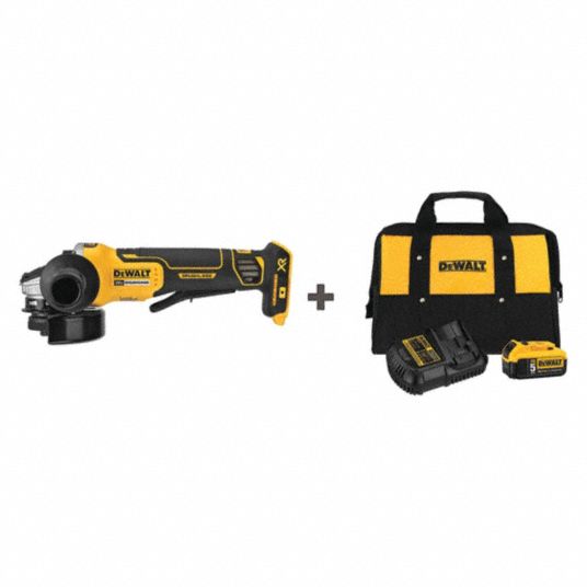 4 1/2 in Wheel Dia, Trigger, Angle Grinder Kit - 209G04|DCG413B ...